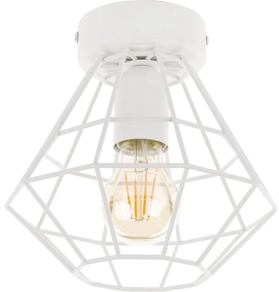 TK Lighting Stropní svítidlo DIAMOND 1xE27/60W/230V bílá TK2292