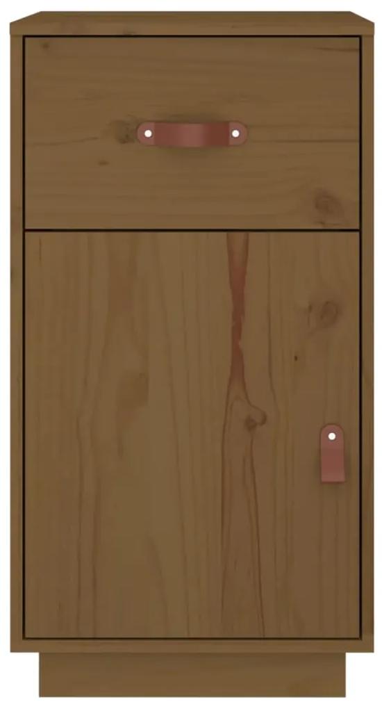 Skříňka k psacímu stolu medová 40x50x75 cm masivní borové dřevo - Default Title