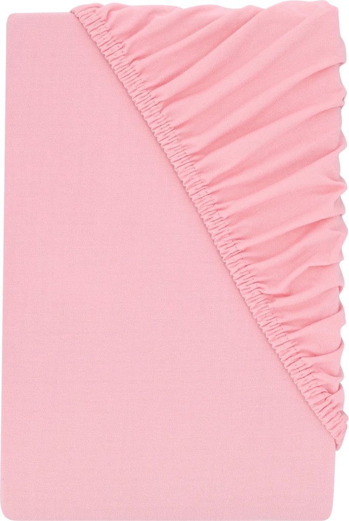 Livarno® Žerzejové napínací prostěradlo, 180–200 x 200 (světle růžová)