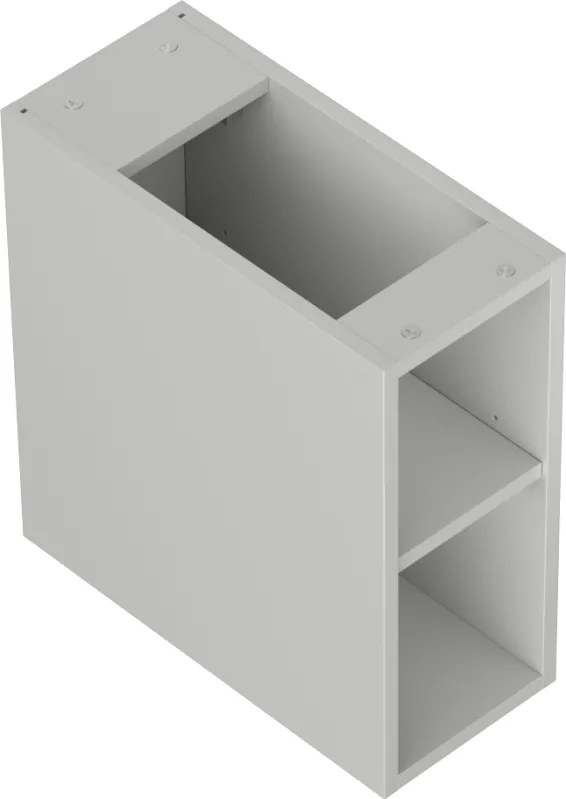 Mexen Box-A, otevřená skříňka s policí 20 cm, šedá matná, 91AX2-0200-470-0-62