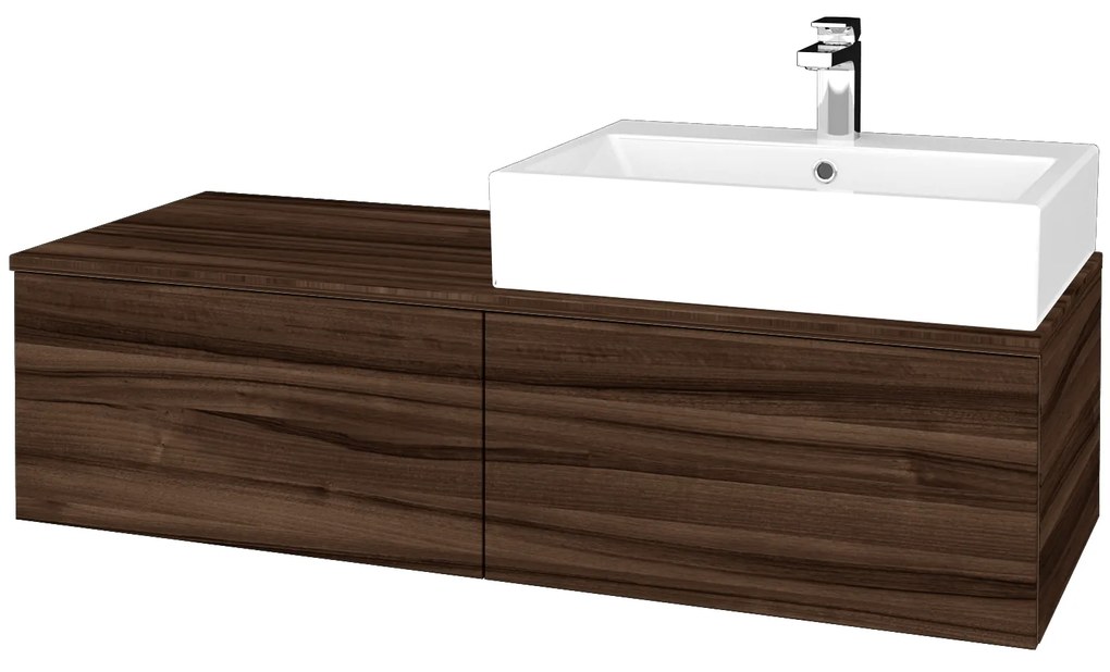 Dřevojas Koupelnová skříňka MODULE SZZ12 120 Varianta: D08 Wenge / D08 Wenge / Pravé