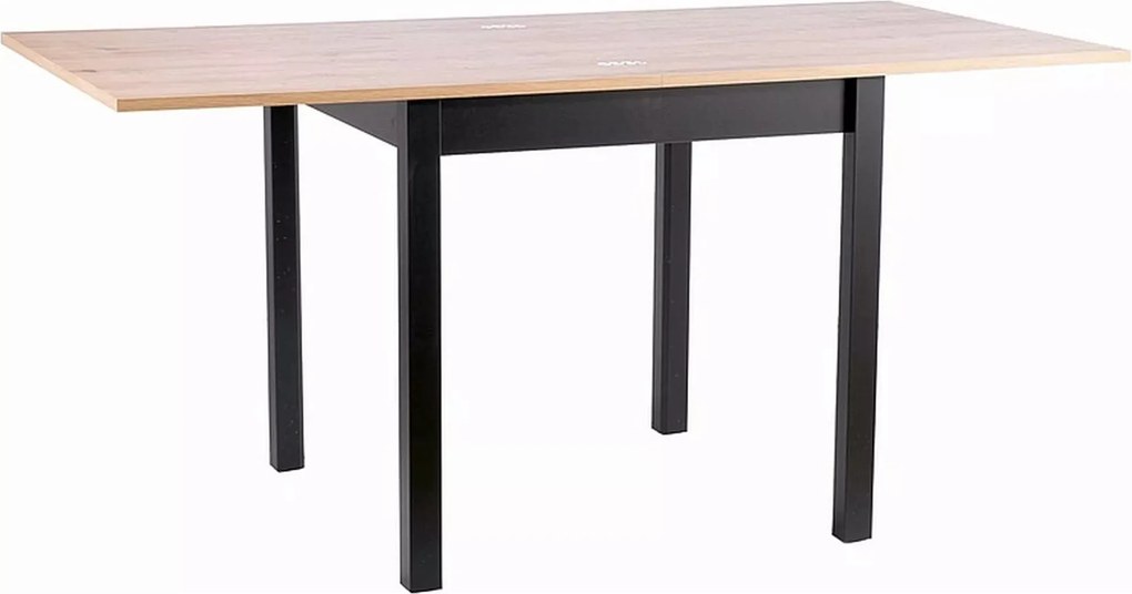 Jídelní rozkládací stůl Flip 80/120 cm dub Artisan/černý