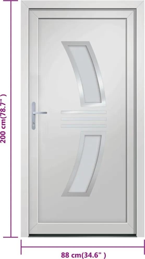vidaXL Vchodové dveře 88 x 200 cm PVC [3187921] Barva: antracitová