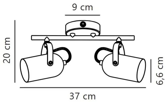 Nordlux - Bodové svítidlo LOTUS 2xE14/40W/230V