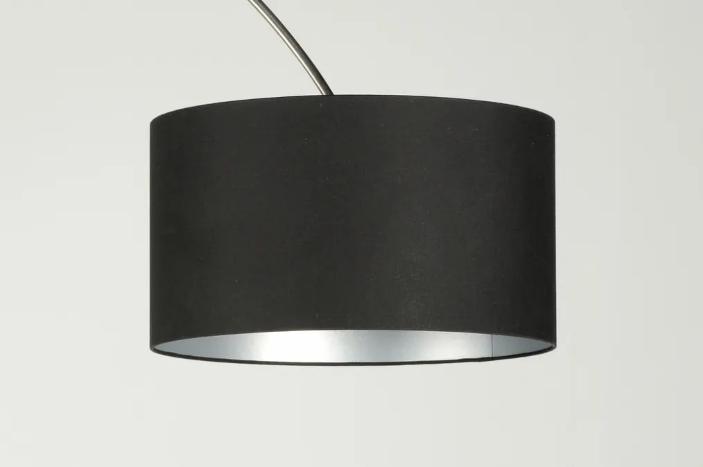 Stojací designová oblouková lampa Adamo Nero