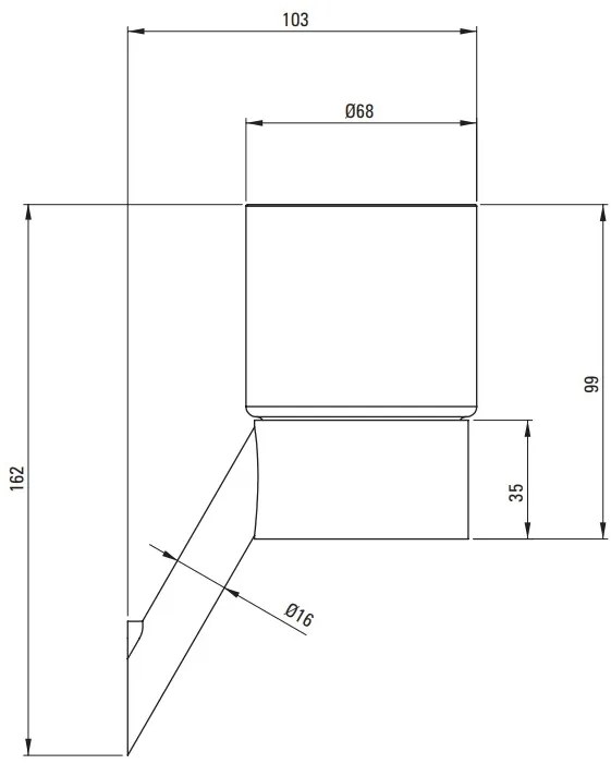 Deante Silia příslušenství, nástěnný koupelnový pohár, zlatá matná, DEA-ADI_R911