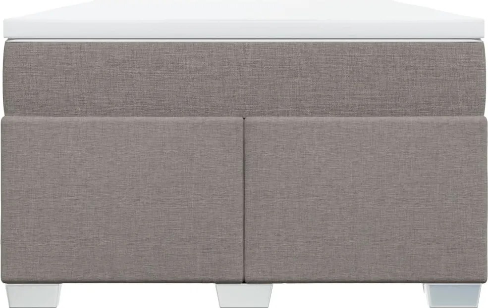 Box spring postel s matrací taupe 120x200 cm textil 3285127