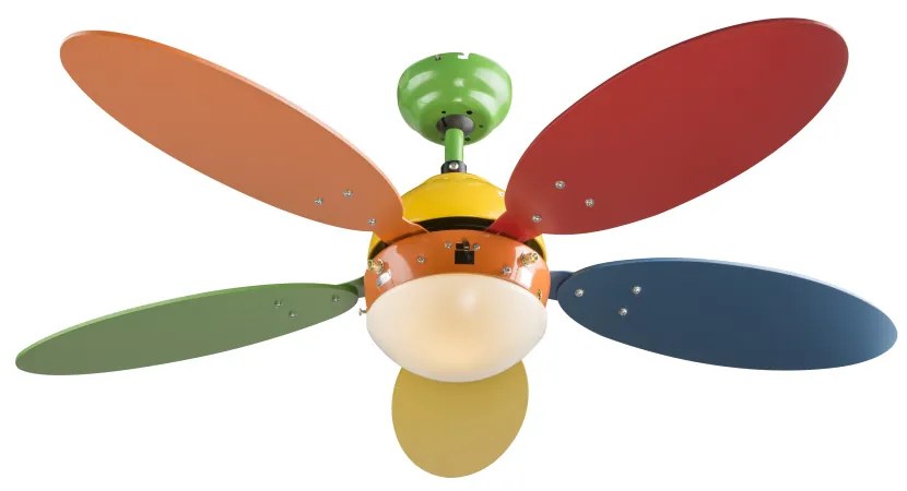 GLOBO Dětský stropní ventilátor s osvětlením WADE I 03180