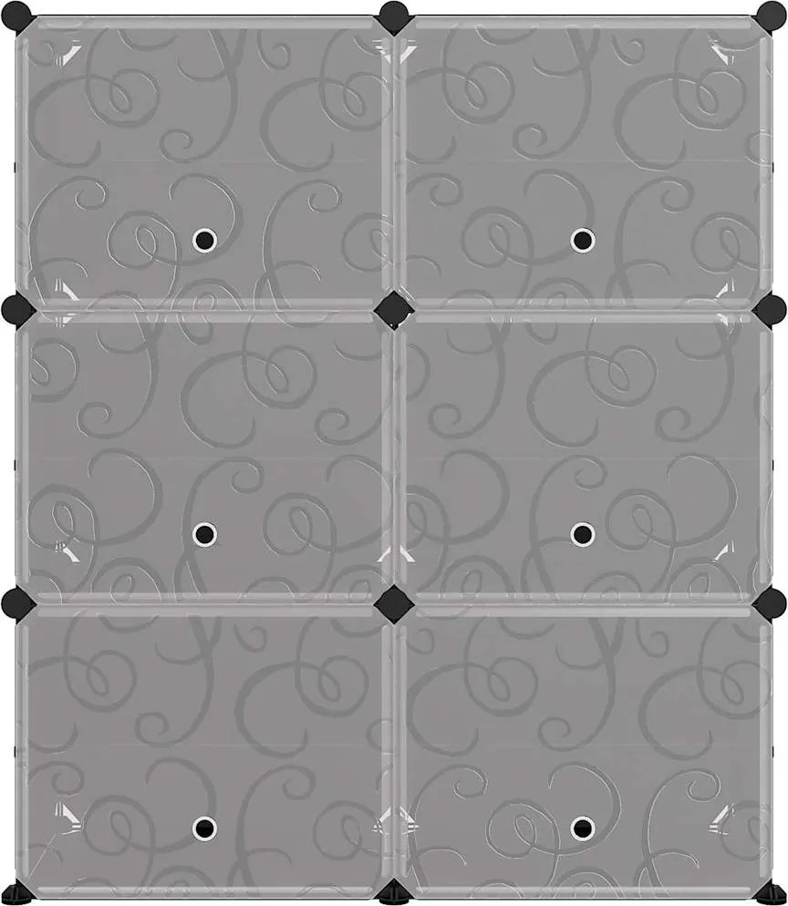 Botník černý 84,5 x 31 x 93,5 cm PP 340566