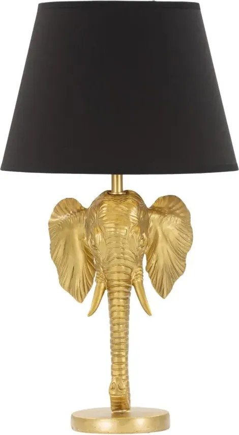 Stolní lampa Elephant 59 cm černo-zlatá