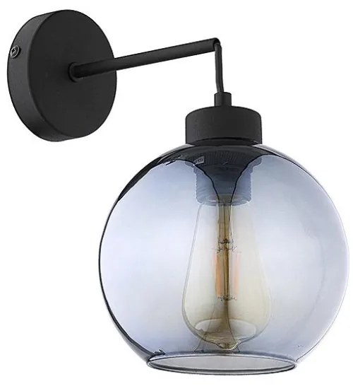 TK LIGHTING Nástěnné svítidlo - CUBUS 4138, 230V/15W/1xE27, grafit/černá