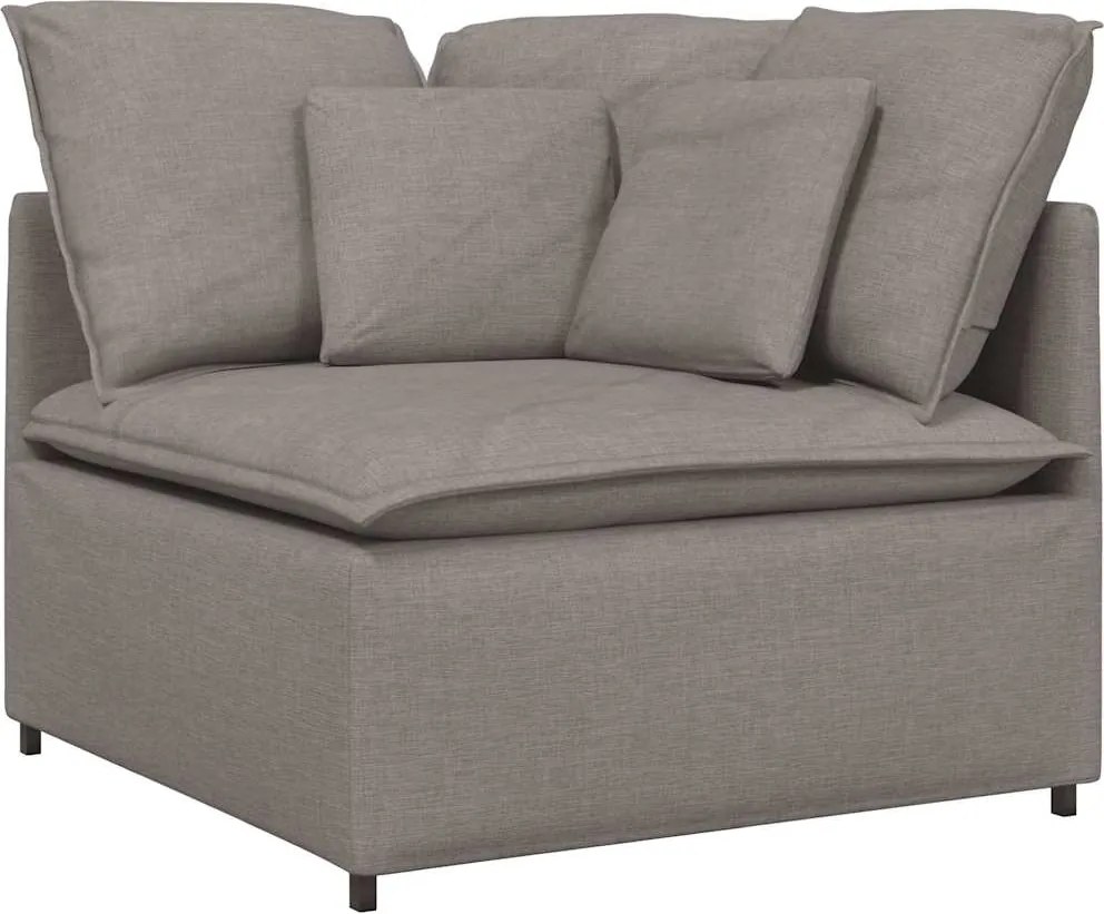 Modulární pohovka s polštáři textil taupe 3321242