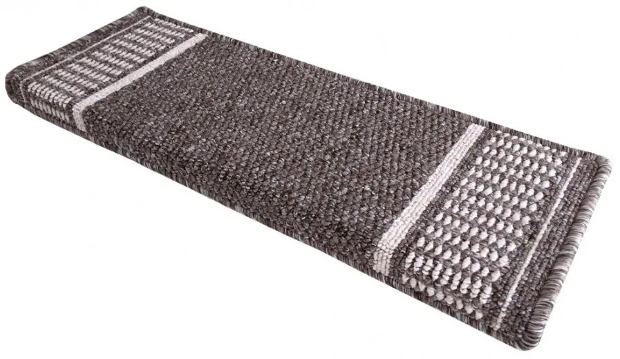 Vopi Nášlapy na schody Promenade hnědý obdélník, samolepící - 24x65 obdélník (rozměr včetně ohybu)