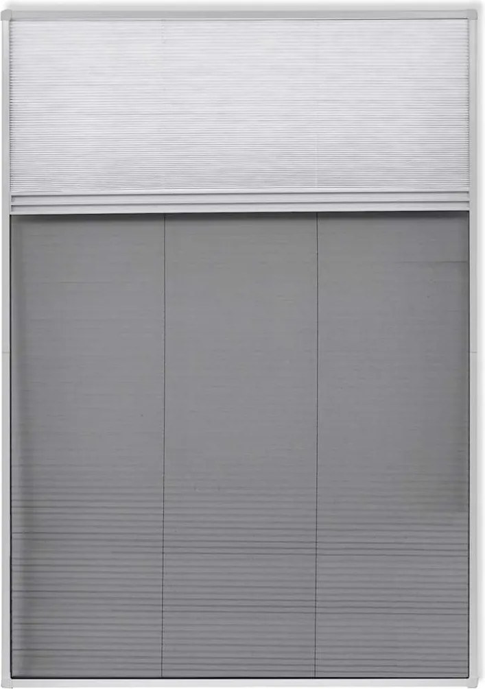Plisovaná okenní síť proti hmyzu 160 x 80 cm se zastíněním 141131