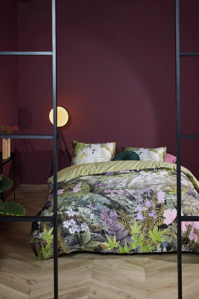 BH Charming povlečení 140x200 + 70x90, bavlněný satén, zelené (Kvalitní povlečení od Beddinghouse z bavlněného saténu o síle 220TC)