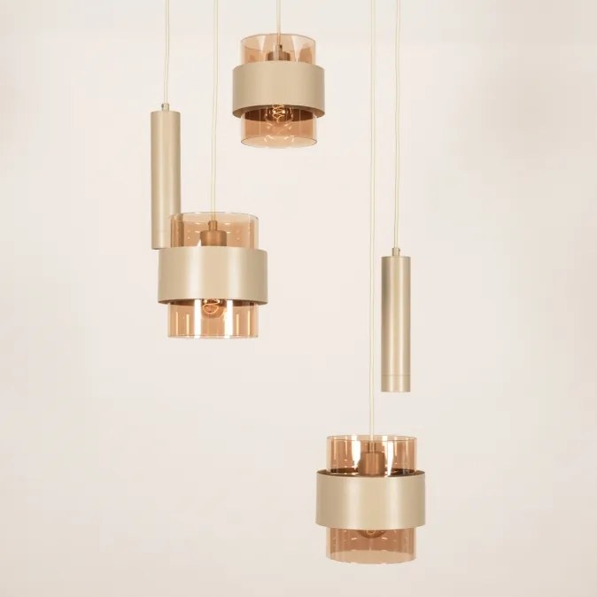 Závěsné svítidlo Retro 70er Trio 150 Round Taupe
