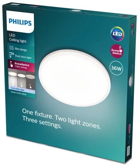 Philips- LED Stmívatelné stropní svítidlo OZZIET SCENE SWITCH LED/36W/230V 4000K