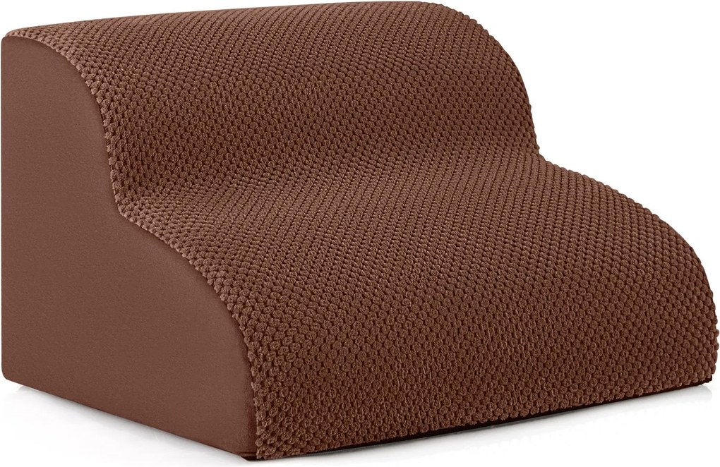 Costway Schody pro psy 2 schůdky Protiskluzové schůdky pro psy z pěny 20 kg