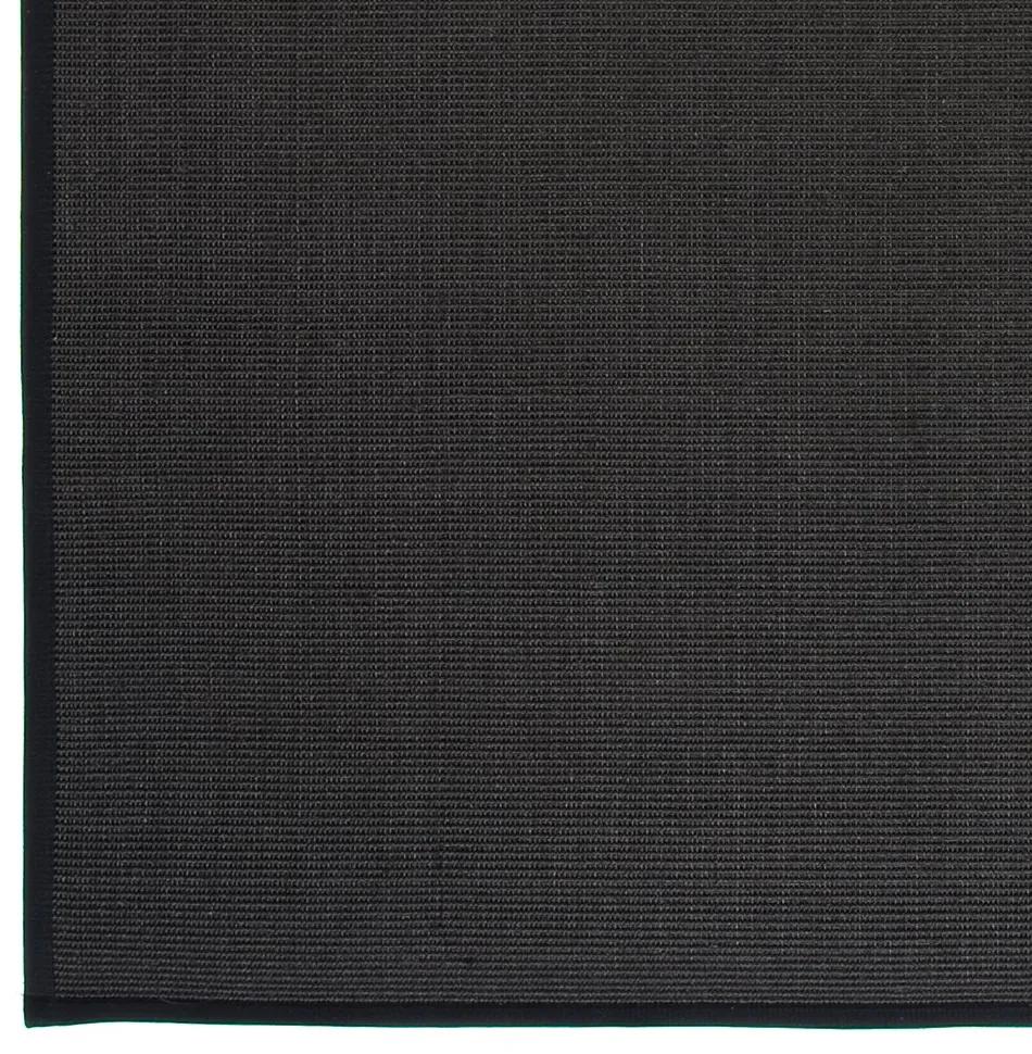 Koberec Sisal: Černá 80x250 cm