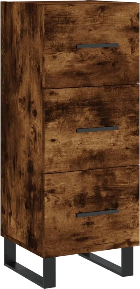 Skříň highboard kouřový dub 34,5 x 34 x 180 cm kompozitní dřevo 3198878
