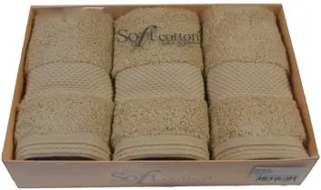 Soft Cotton Dárková sada malých ručníků DELUXE Světle béžová