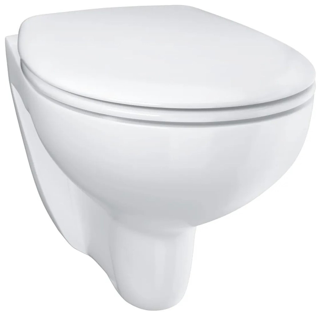 Wc s prkénkem softclose závěsné Grohe Bau Ceramic alpská bílá zadní odpad 39351000