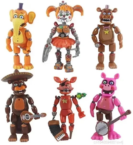 FNAF Five Nights At Freddy´s figurky sada 5 nebo 6 ks Set: set F (6 ks)