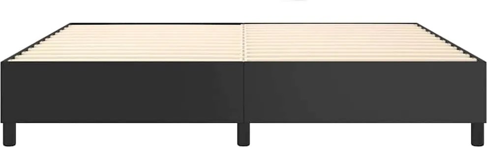 Rám postele s boxspringem černá 200 x 200 cm umělá kůže 3121065