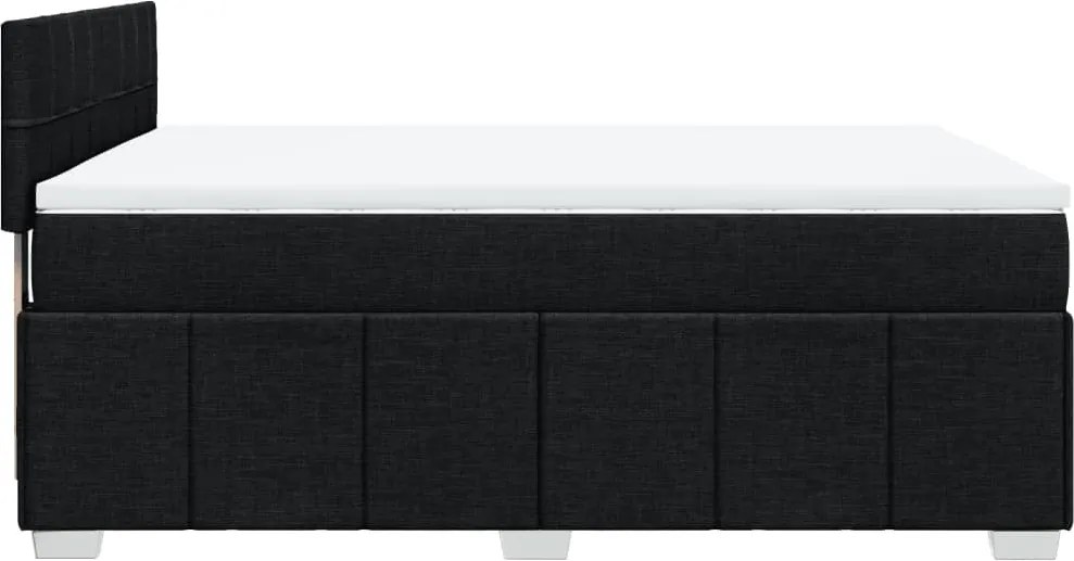 Box spring postel s matrací černá 140 x 190 cm textil 3287065