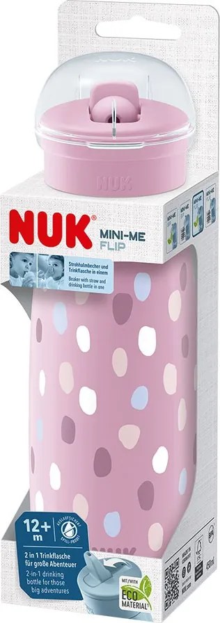 Dětská láhev NUK Mini-Me Flip 450 ml pink