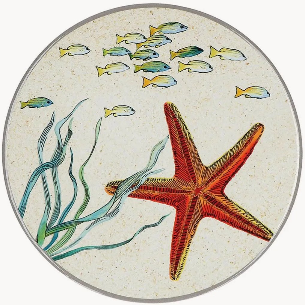 Kulatá podložka pod hrnec Sea Life