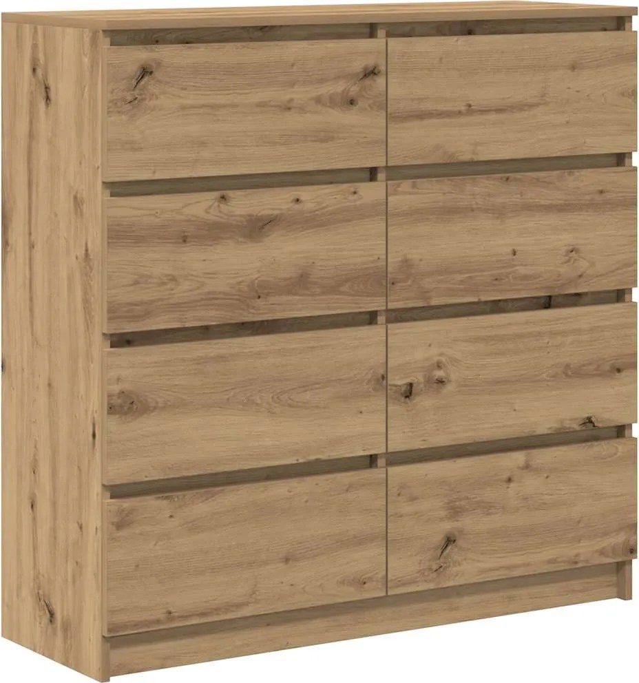 Příborník dub artisan 100x35x99 cm kompozitní dřevo 3328497