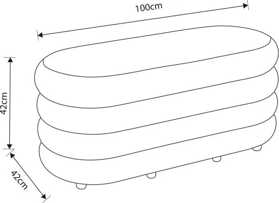 Taburetka PUFFO MIST bílá