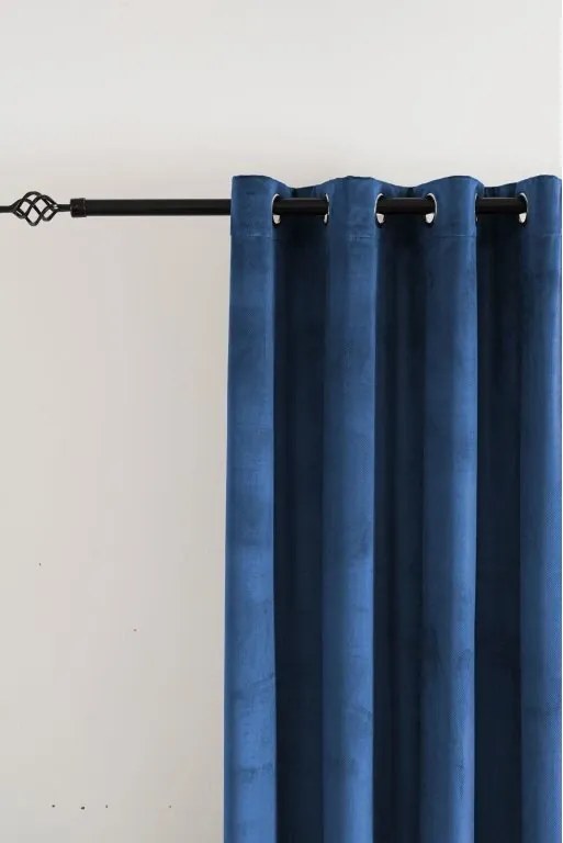 Zatemňovací závěs DREAM VELVET 140x250 cm, námořnicky modrý Zavěšení: Kovové kroužky