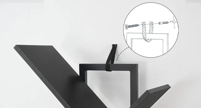 Designová knihovna Marelo 135 cm černá