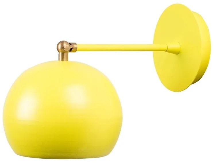 Žluté nástěnné svítidlo Cup Wall Lamp
