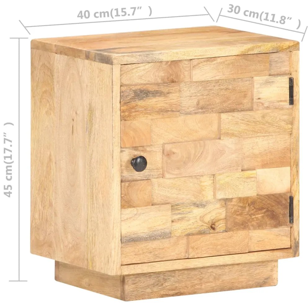 vidaXL Marketos Noční stolek 40 x 30 x 45 cm masivní mangovníkové dřevo
