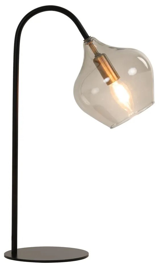 Černá stolní lampa (výška 50,5 cm) Rakel – Light &amp; Living