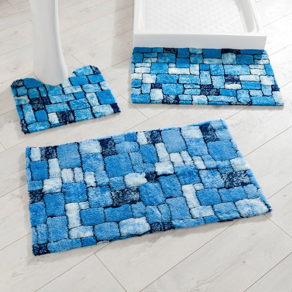 Předložka Mozaika, modrá Barva: Modrá, Velikost: 50x80cm