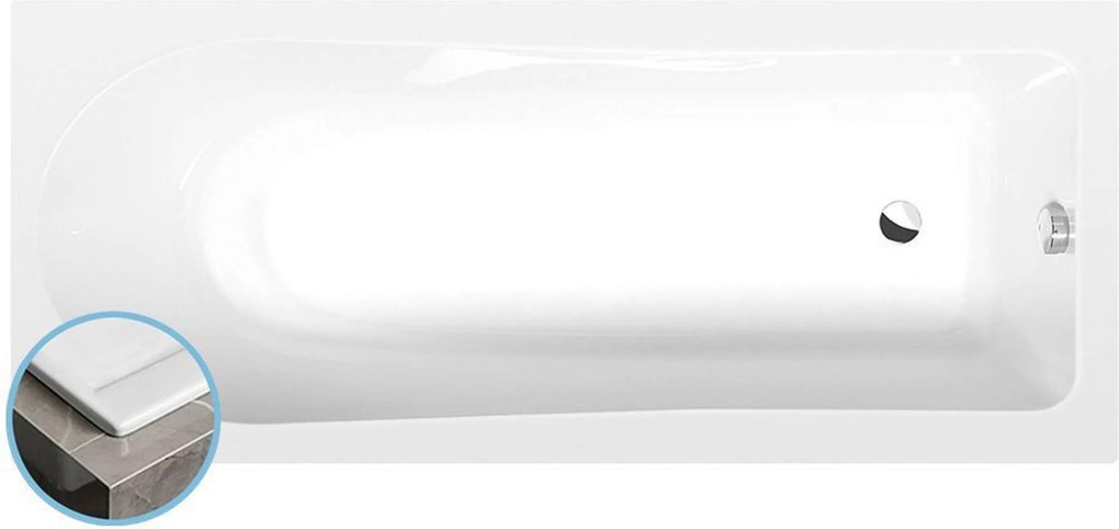 Polysan - Vana 170x70x47 cm, bílá 87111S
