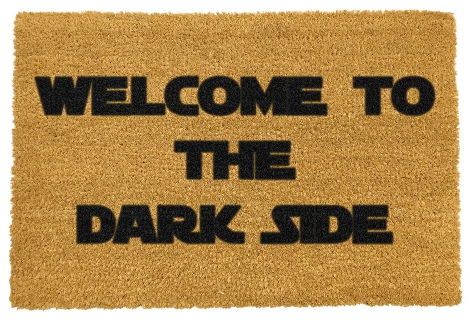 Rohožka z přírodního kokosového vlákna Artsy Doormats Welcome to the Darkside, 40 x 60 cm