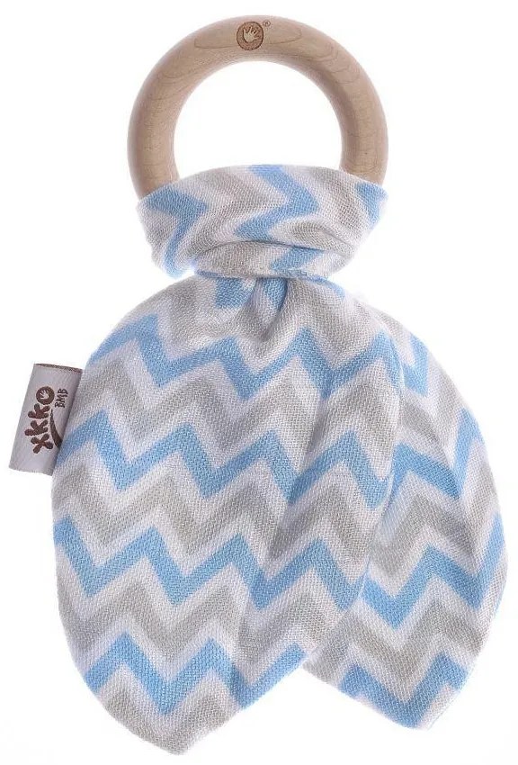 Kikko Kousátko Lístky Chevron baby blue