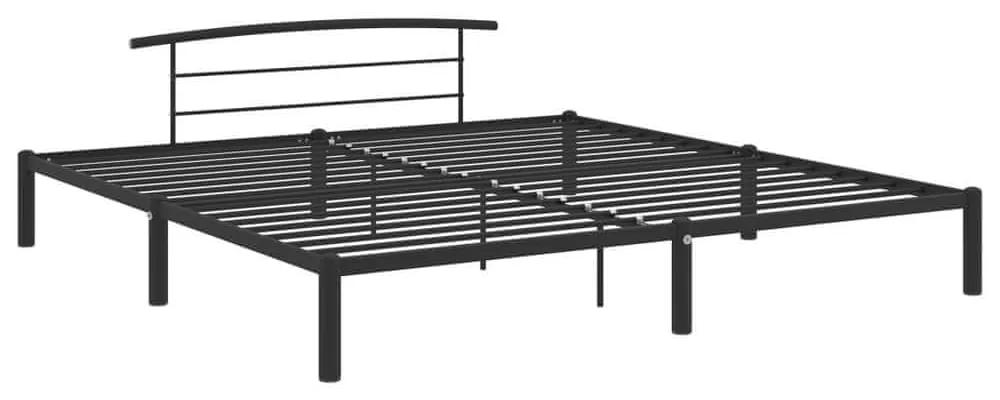 Petromila Rám postele černý kov 200 x 200 cm
