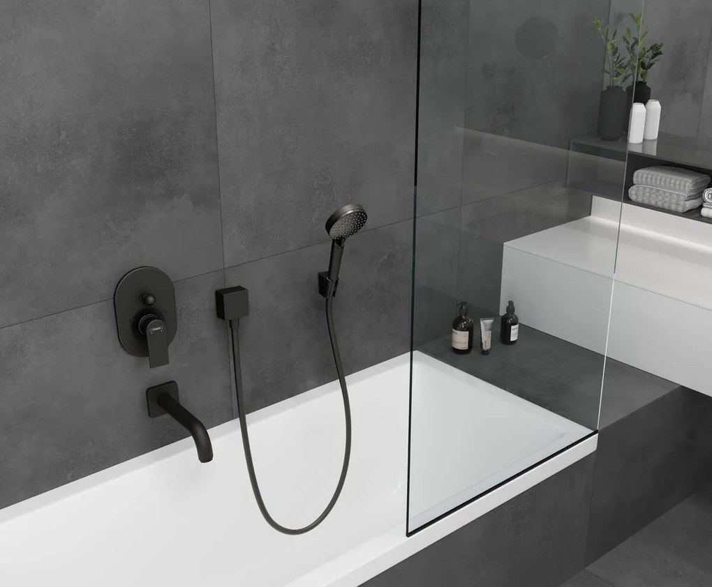 Hansgrohe Vernis Shape - Vanová baterie pod omítku, černá matná 71458670