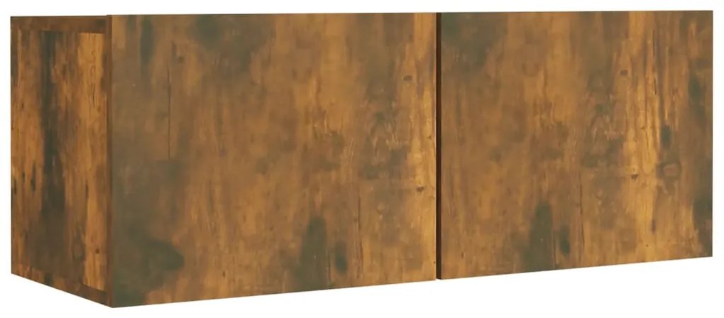 8dílný set TV skříněk kouřový dub kompozitní dřevo - Default Title