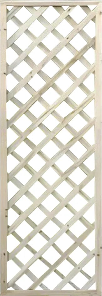 Mřížková zástěna, přírodní, dřevo, 60x120 cm, KALIFE TYP 1
