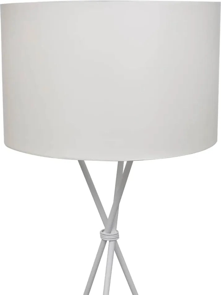 Stojací lampa s vysokým stojanem bílá 240902