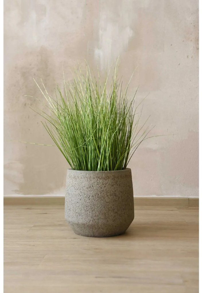 Designový květináč SASSO, vláknocement, 32x28 cm, šedý