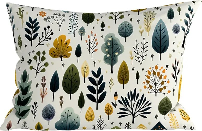Sada povlečení z polybavlny TREEVELLA POLY zelené + povlak na polštář 45 x 45 cm ZDARMA