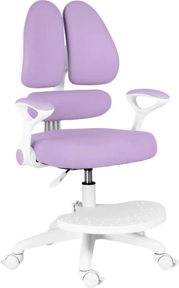 Dětská rostoucí židle Neoseat KIDDY TWO — látka, pratelný potah, fialová